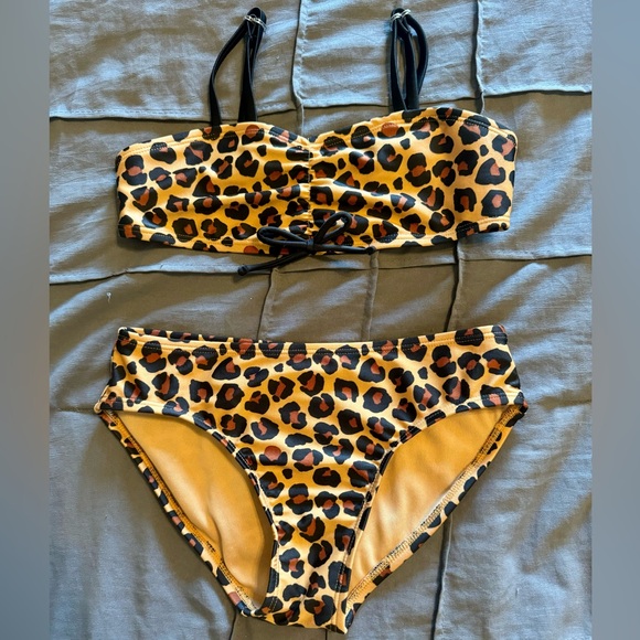 Target | Swim | Target Art Class Girls Leopard Print Bikini Size M ...